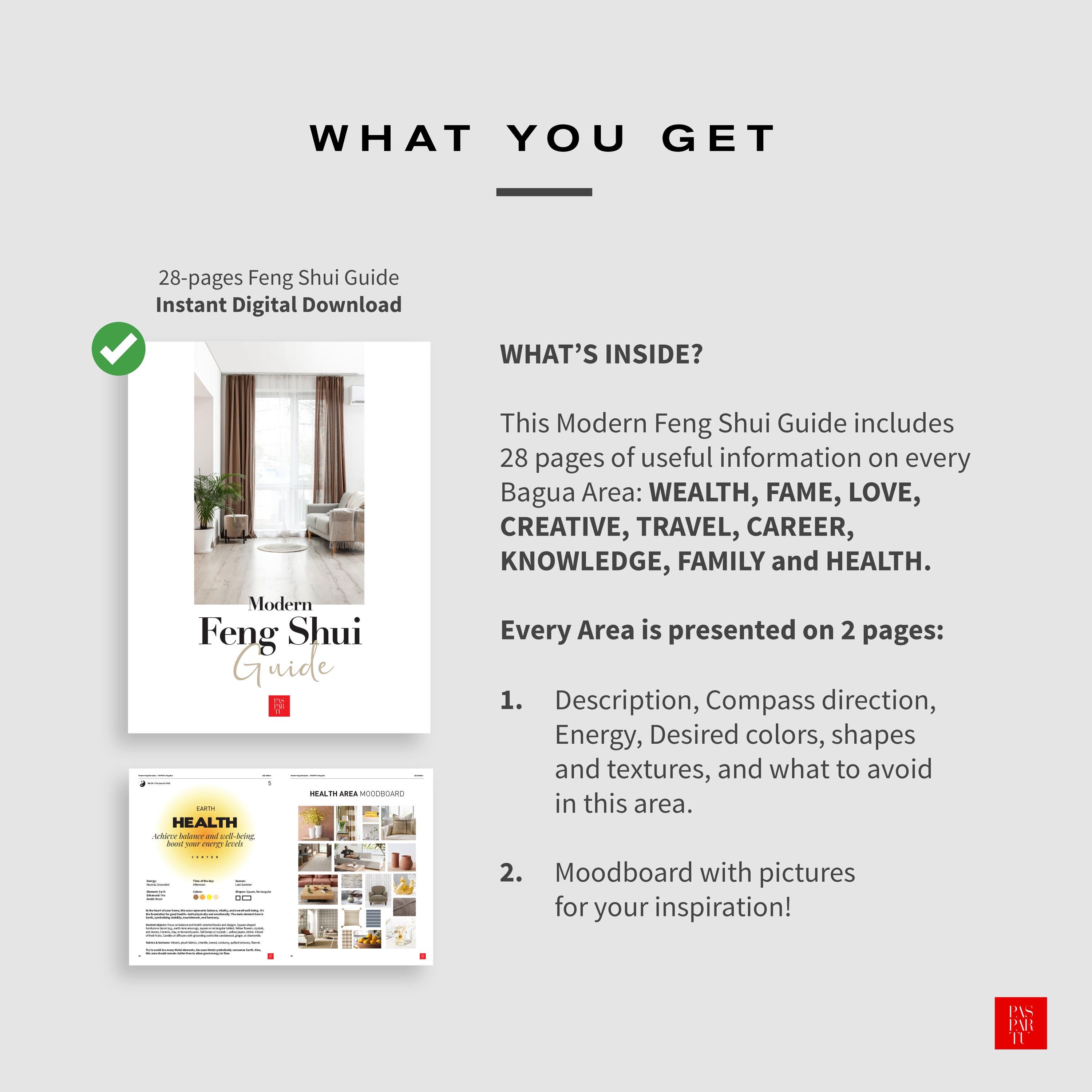 Modern Feng Shui Guide | Bagua Map Guide | Digital Download - Etsy