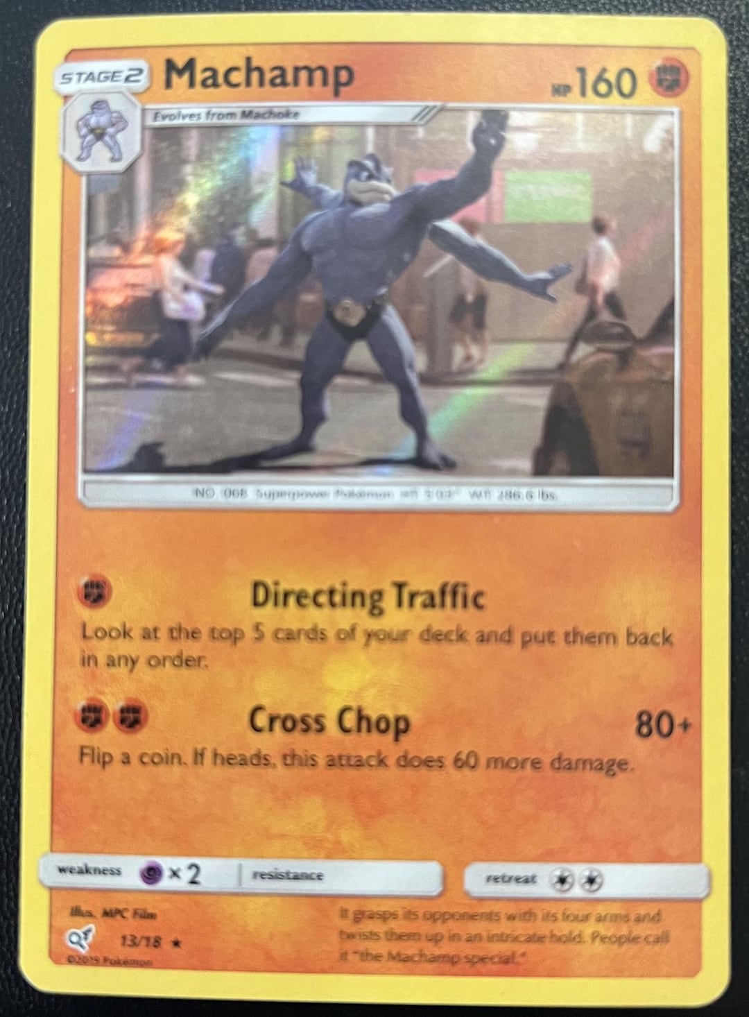 Detective Pikachu Machamp #13 Rare - Etsy