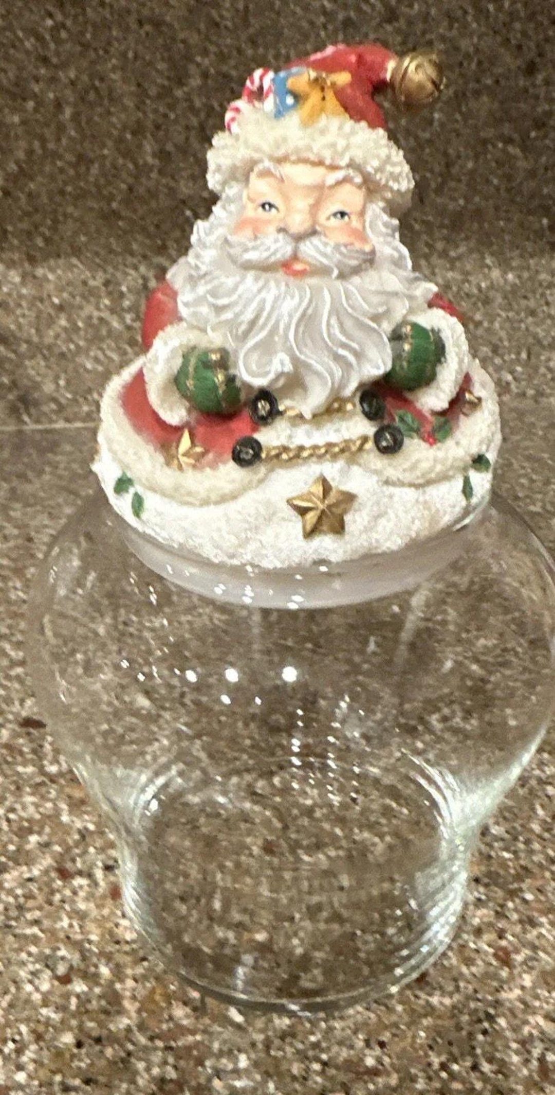 VINTAGE Holiday Santa & Christmas Container Stopper Seal - Etsy