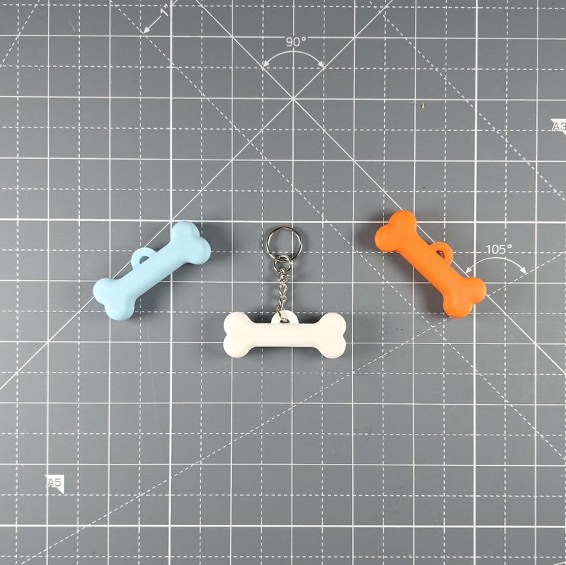 Dogbone Keychain - Multi-colored Furry Dogbone for Your Keys! - Etsy