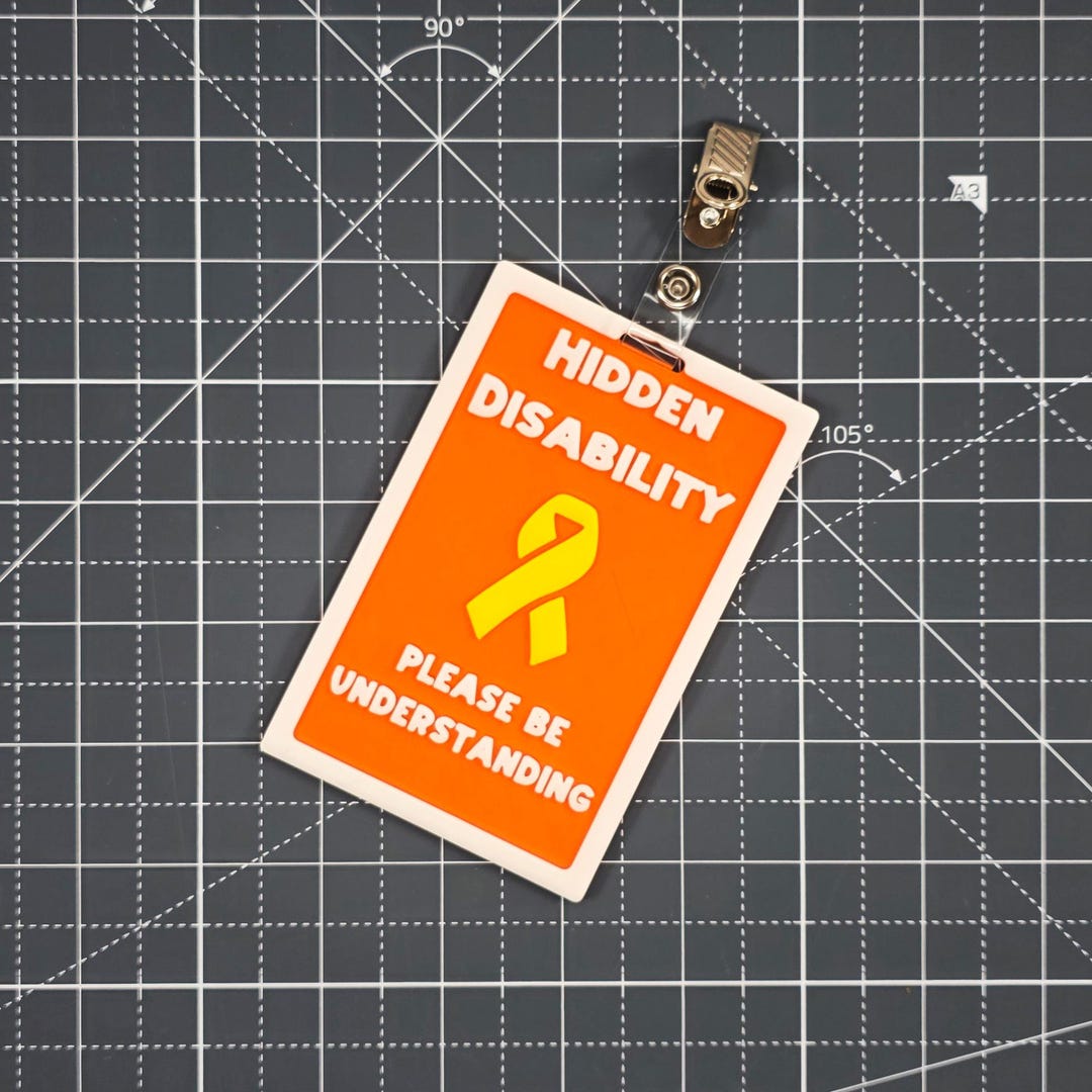 Hidden Disability Badge: Autism Awareness Lanyard Badge - Etsy