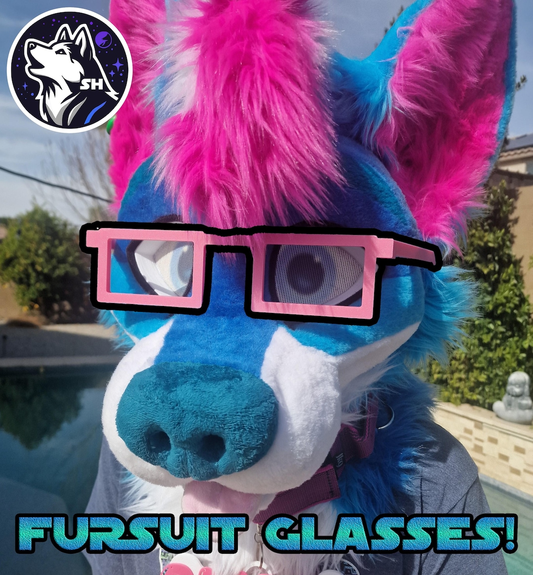 Fursuit Glasses – Giant Cosplay Glasses – Hinged Fursuit Prop – Custom ...