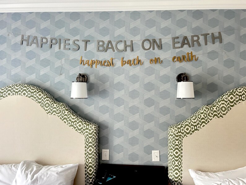 Happiest Bach on Earth Glitter Banner – Disney Bachelorette Party Decor ...