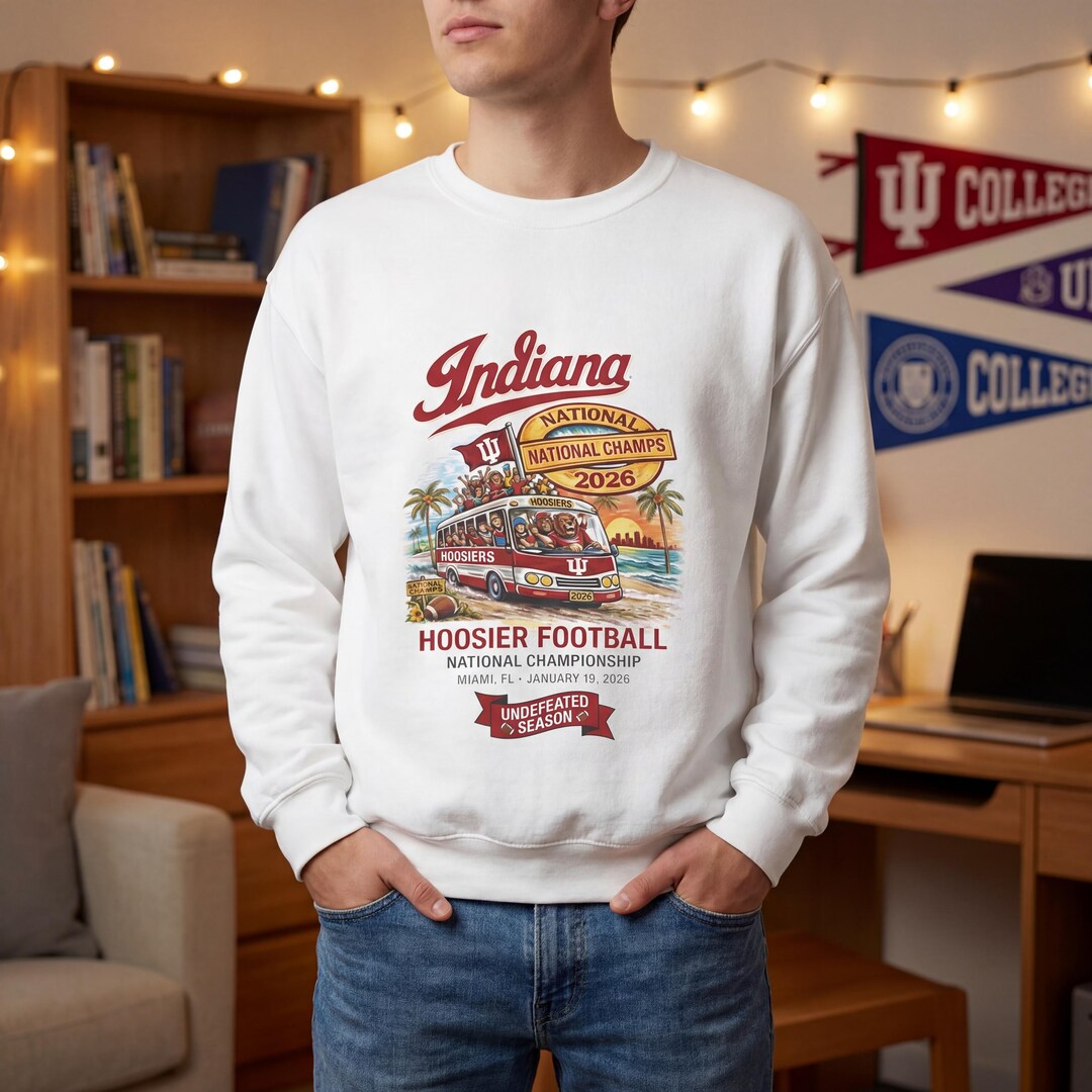 Indiana Hoosiers National Championship 2026 Long Sleeve Shirt, Gildan ...