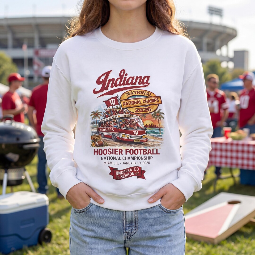 Indiana Hoosiers National Championship 2026 Long Sleeve Shirt, Gildan ...
