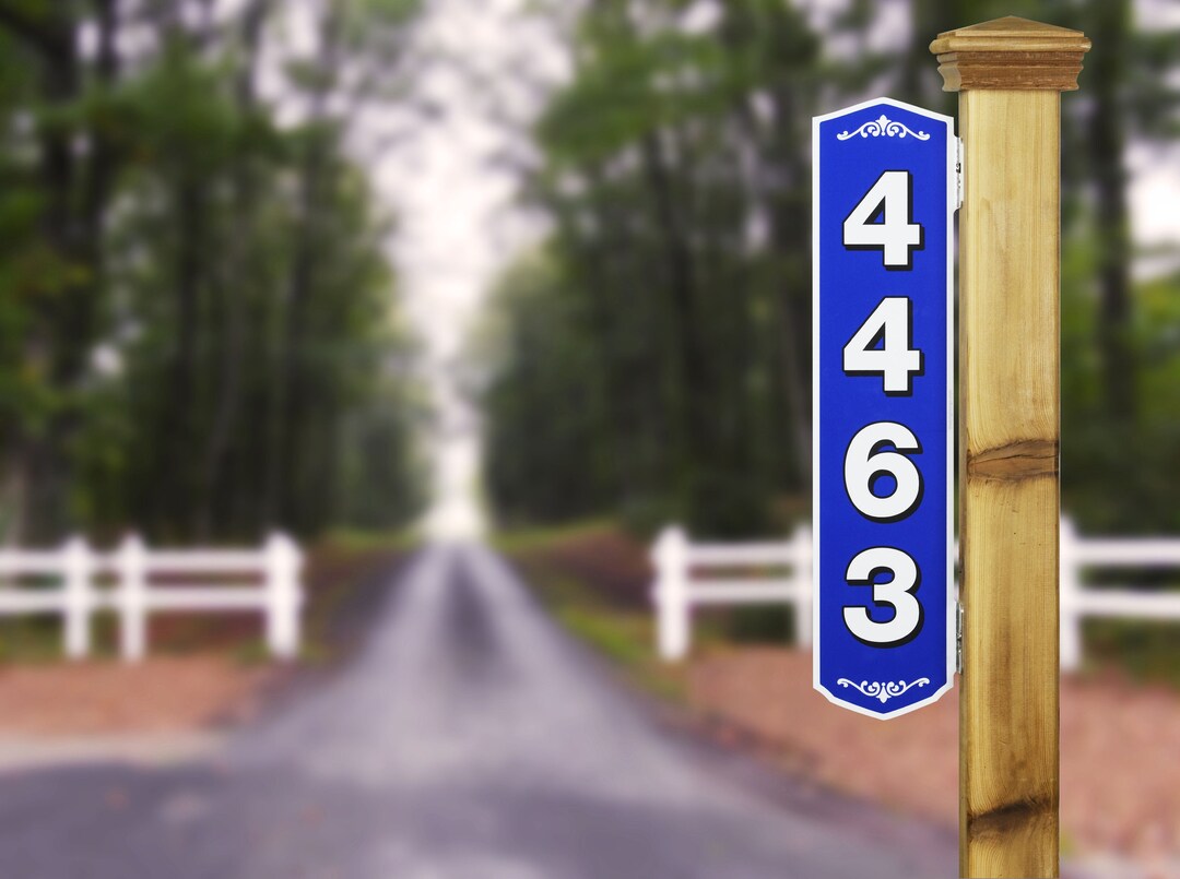 House Address Sign Reflective double Sided - Etsy