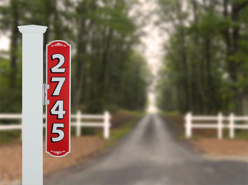 House Address Sign Reflective Double Sided | Etsy