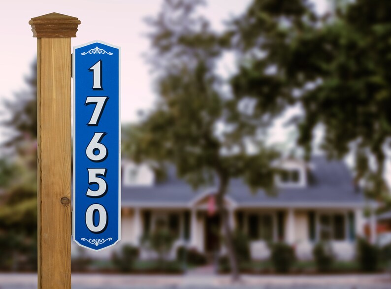 House Address Sign Reflective double Sided - Etsy