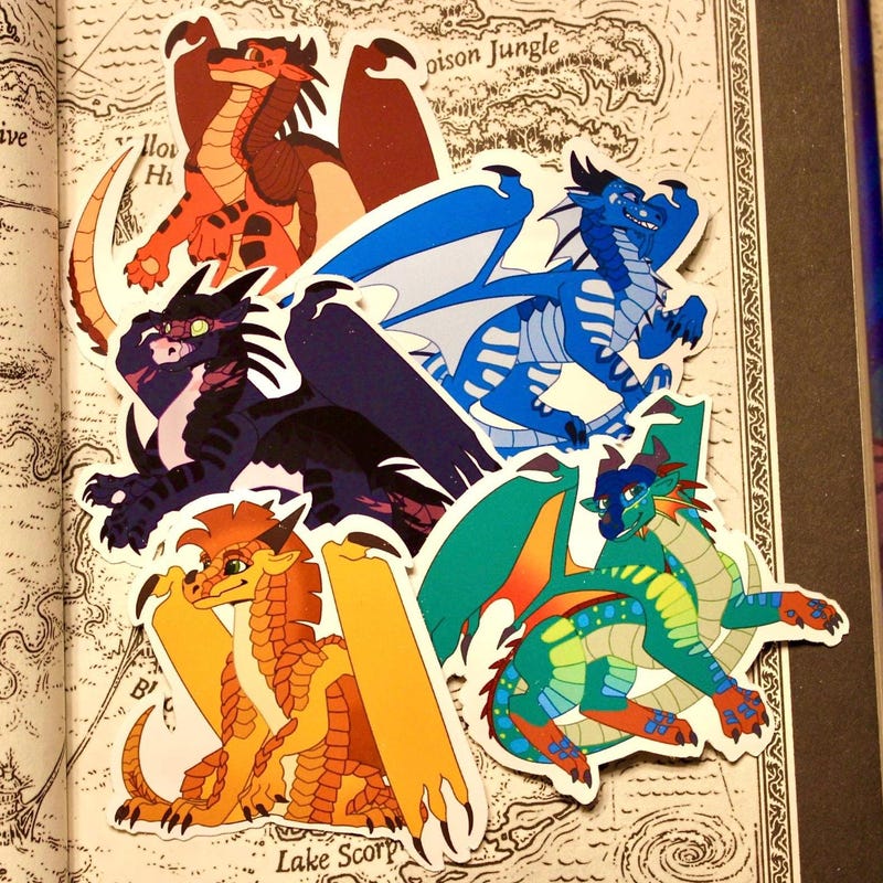 Wings of Fire Stickers - Etsy