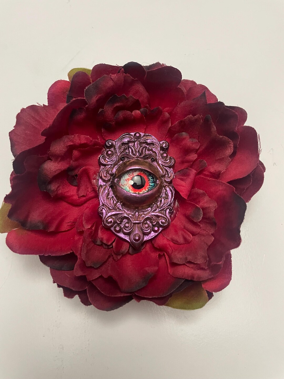 Targaryen Dragon Eye Rose Hair Flower - Etsy