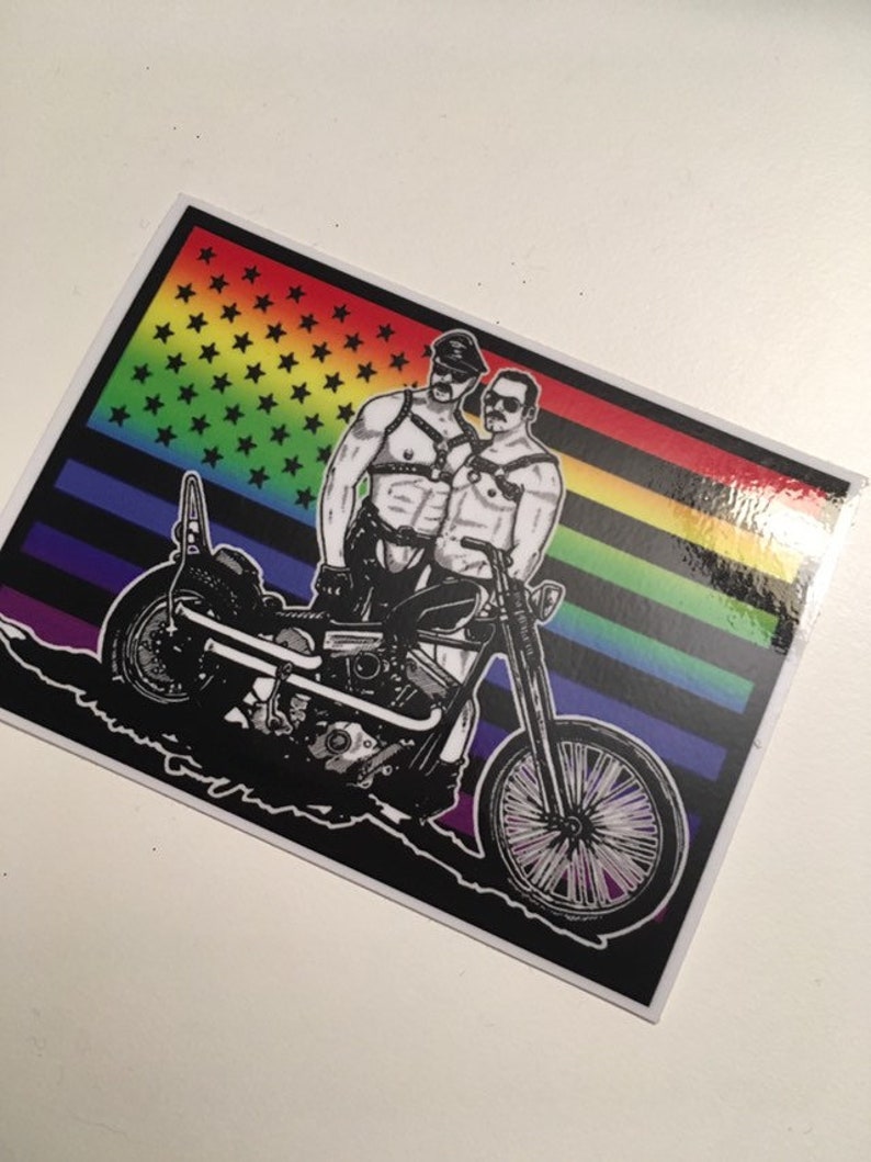 LGBQT Pride Leather Daddy Sticker - Etsy