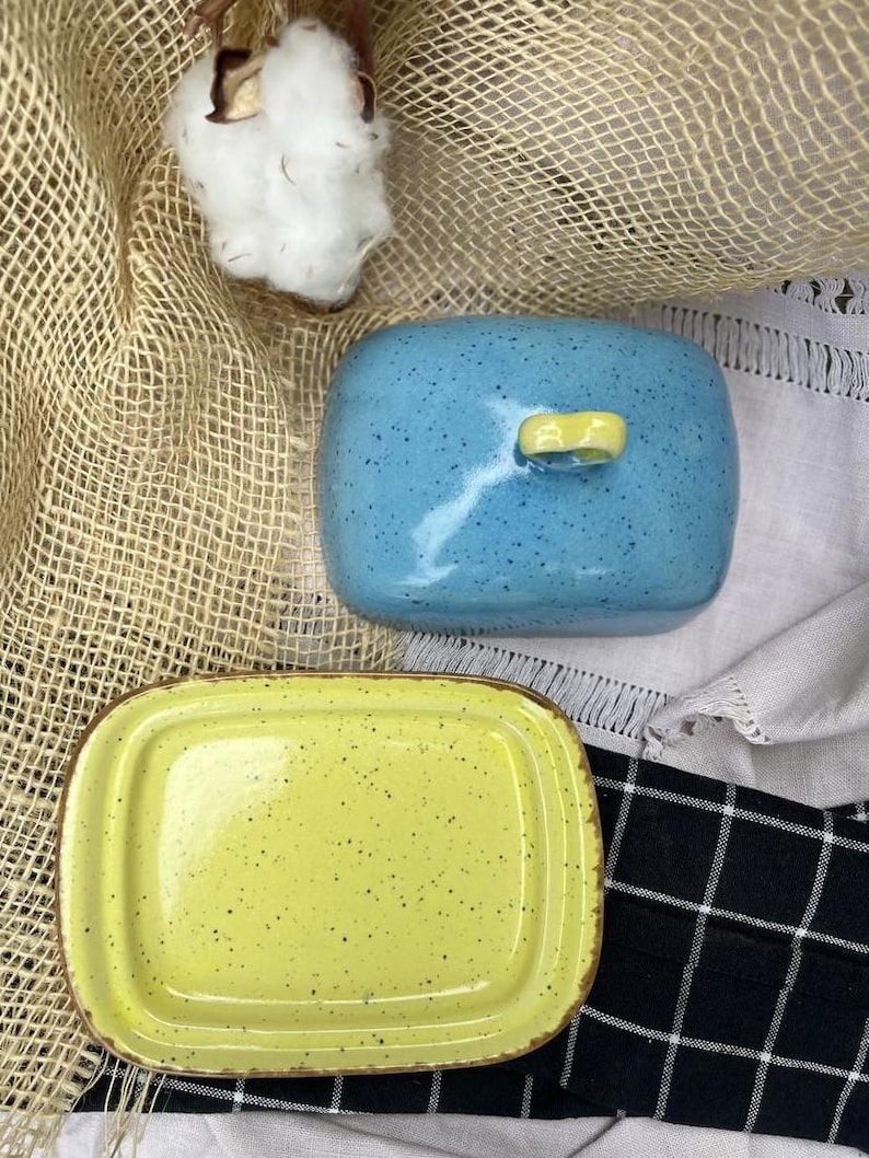 Handmade Ceramic Butter Dish: Rustic Farmhouse Kitchen Decor - Etsy