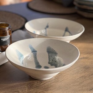 Handmade Ceramic Pasta Bowl 300 Ml – Deep Plate for Pasta or Salad ...