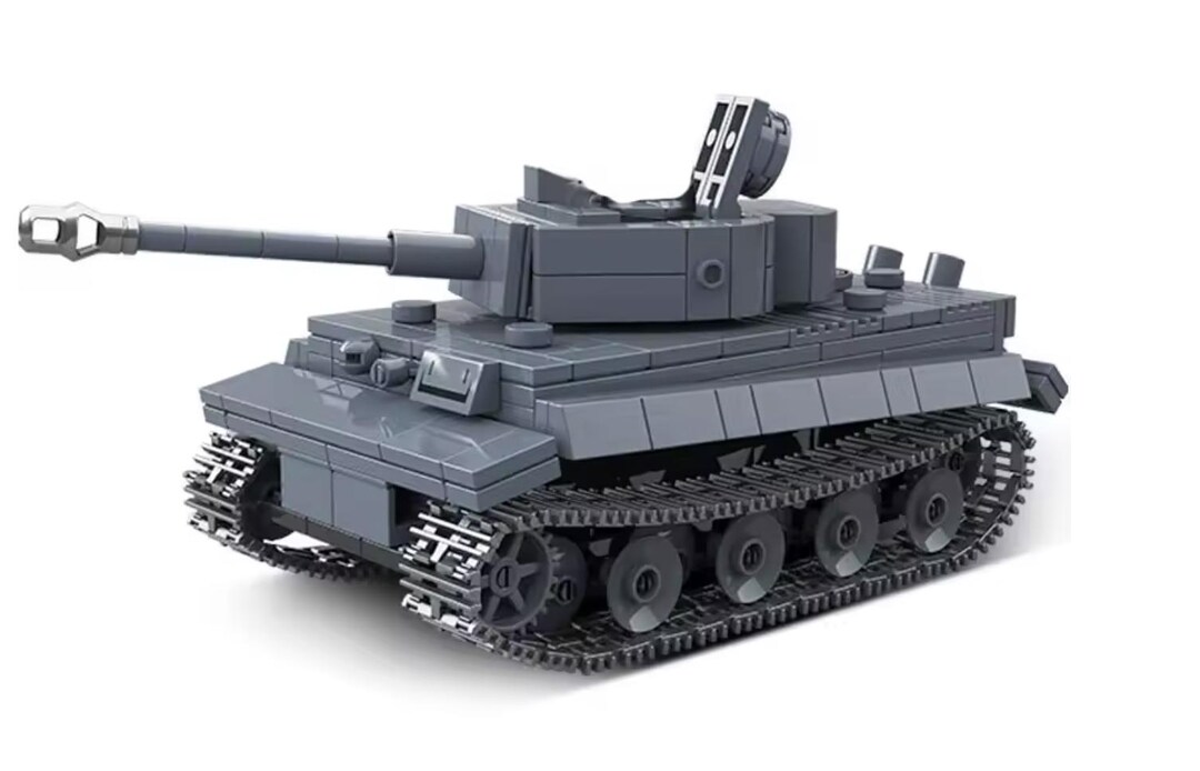 WW2 Building Blocks German Tiger 1 Tank + Soldiers Complete With ...