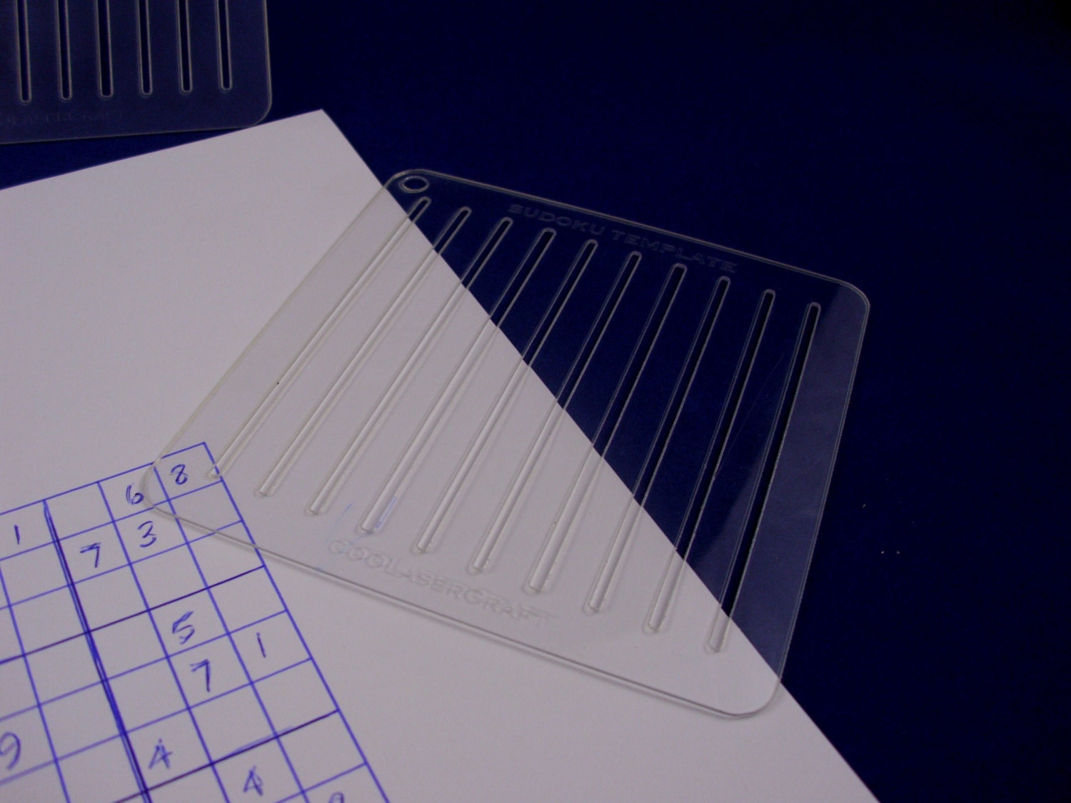 Sudoku Numbrix Tic Tac Toe Puzzle Grid Template Flexible Plastic Set of ...