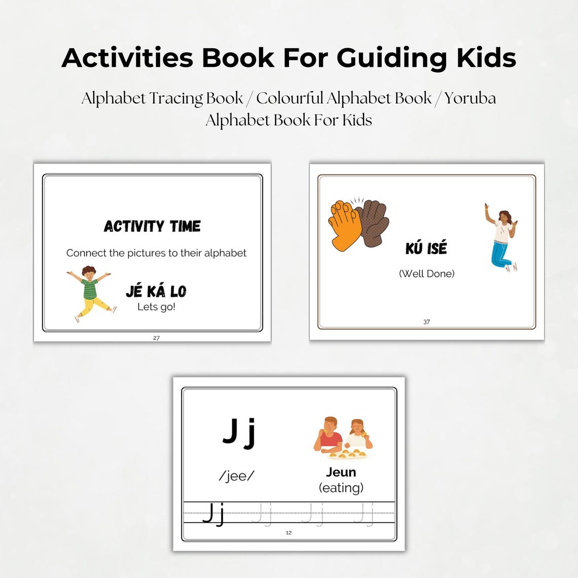 Yoruba Alphabet Book for Kids - Activities Book for Guiding Kids ...