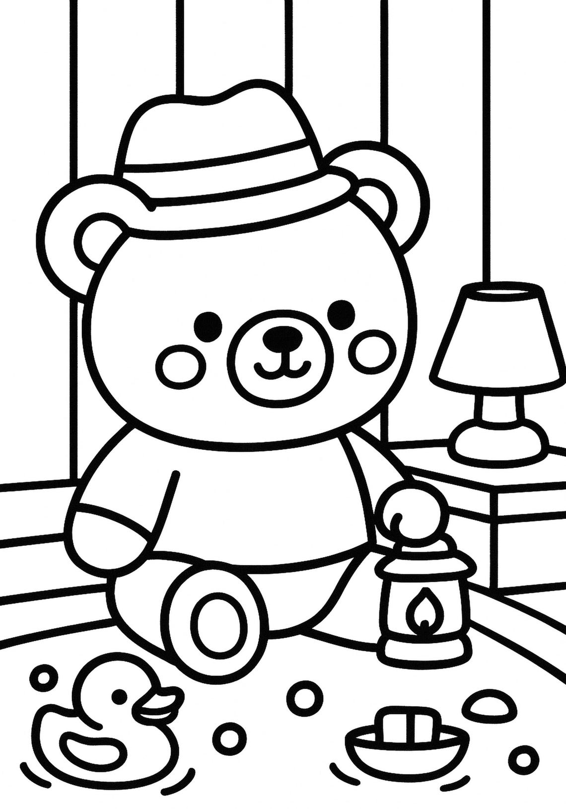 Printable Toys Coloring Book for Kids – 10 Fun and Simple Pages, Chunky ...