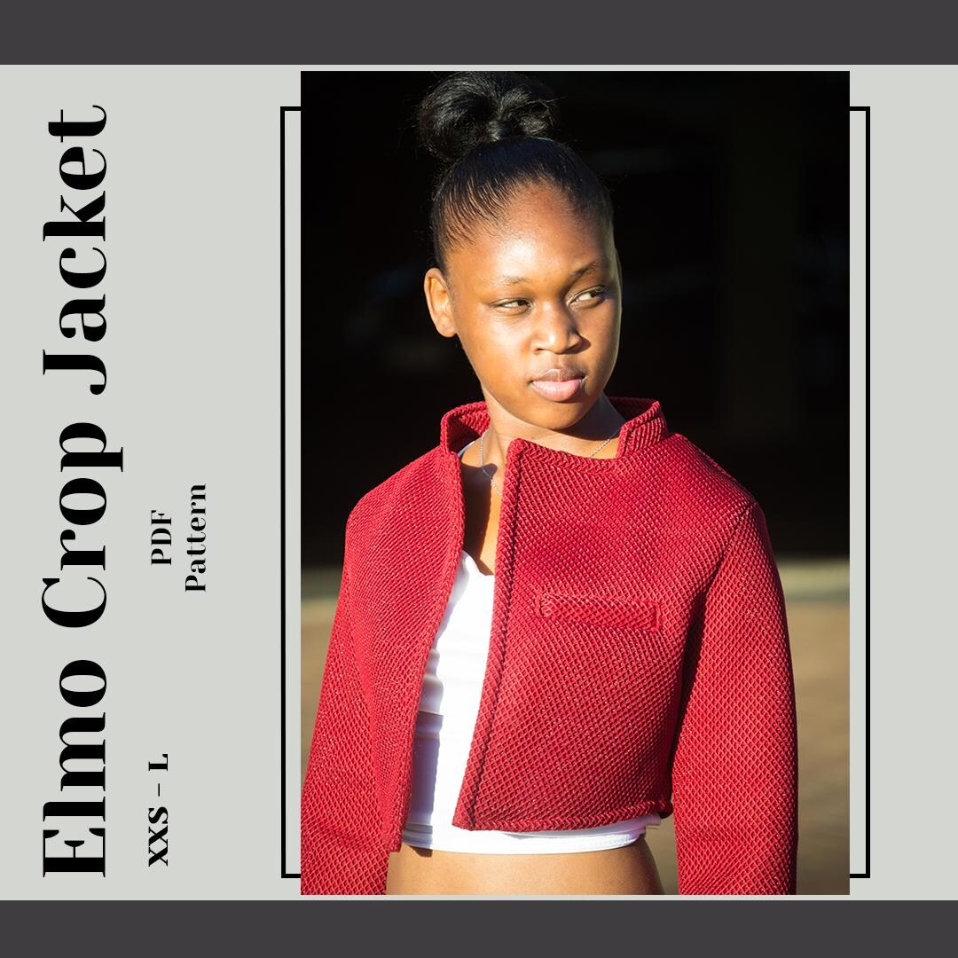 Elmo Crop Jacket, PDF Pattern - Etsy