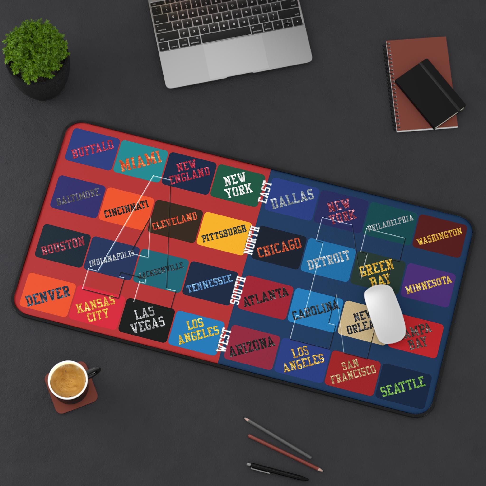 NFL Sports Card Extra Large Sorting Mat for Divisional Breaks or Rips ...
