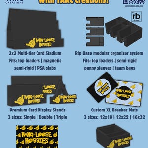 Custom Multi Tier Trading Card Stand Stadium | PSA Slabs Top Loaders ...