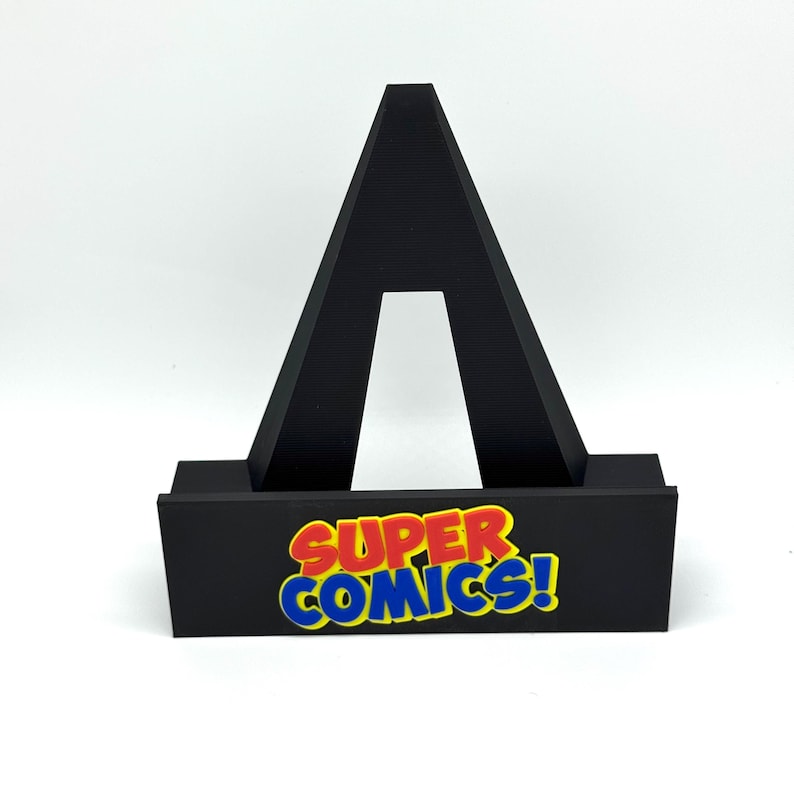 Custom Logo Comic Book Display Stand | 3d‑printed CGC/CBCS Slab Holder ...