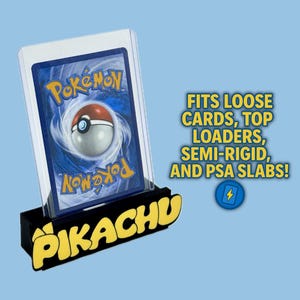 Custom Trading Card Stand | Personalized TCG Display | PSA Slabs, Top ...
