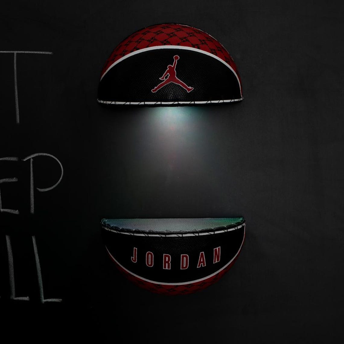 LED Basketball Shelf - White, Sports Basketball Gift, Shoe Display ...