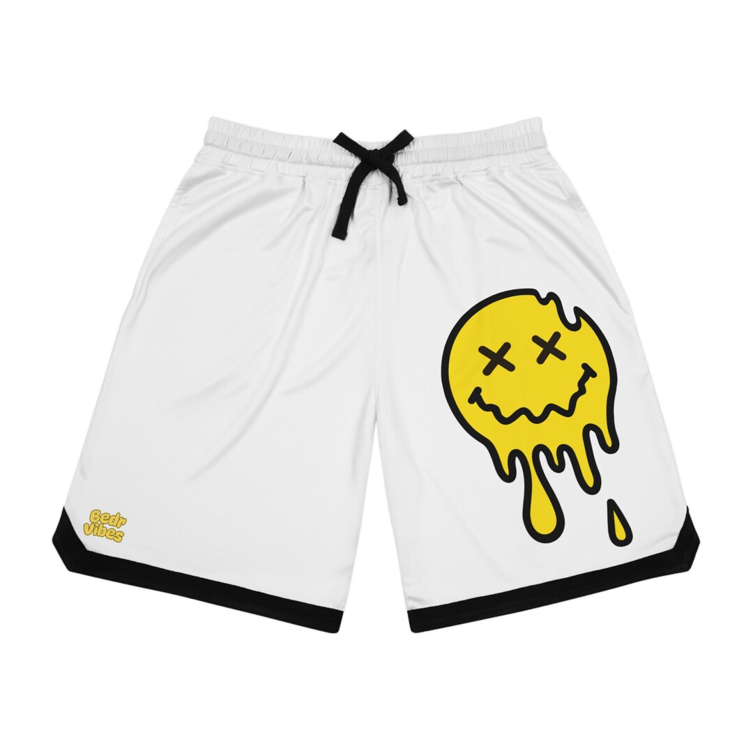 Smiley Face Basketball Rib Shorts - Etsy