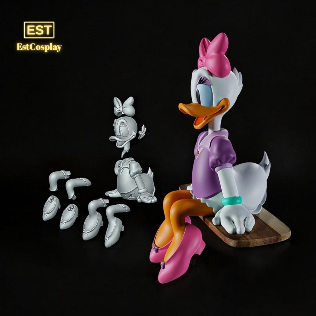 3D Daisy Figure STL File, Disney Daisy Figure STL, Daisy Model File ...