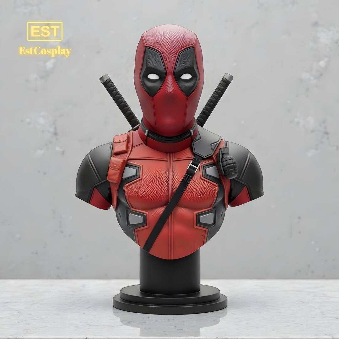 Deadpool Bust 3D Model STL File - Etsy