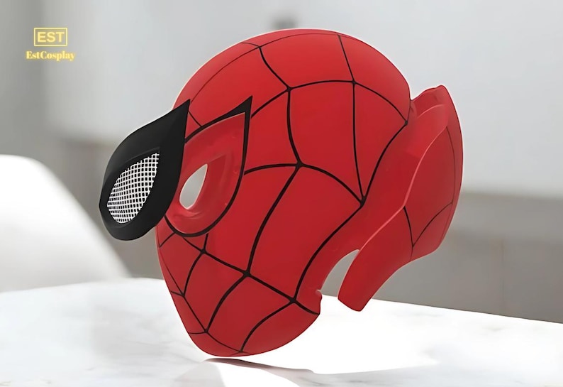 Spiderman Mask 3D STL Files, Spiderman TASM Mask STL File, Spiderman ...