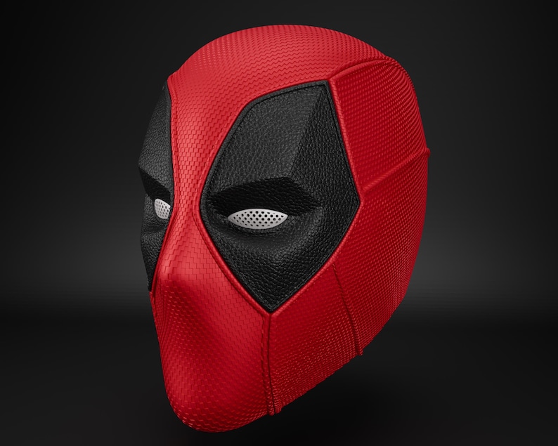 3D Deadpool Mask STL File, Deadpool Helmet With Magnetic Connection STL ...