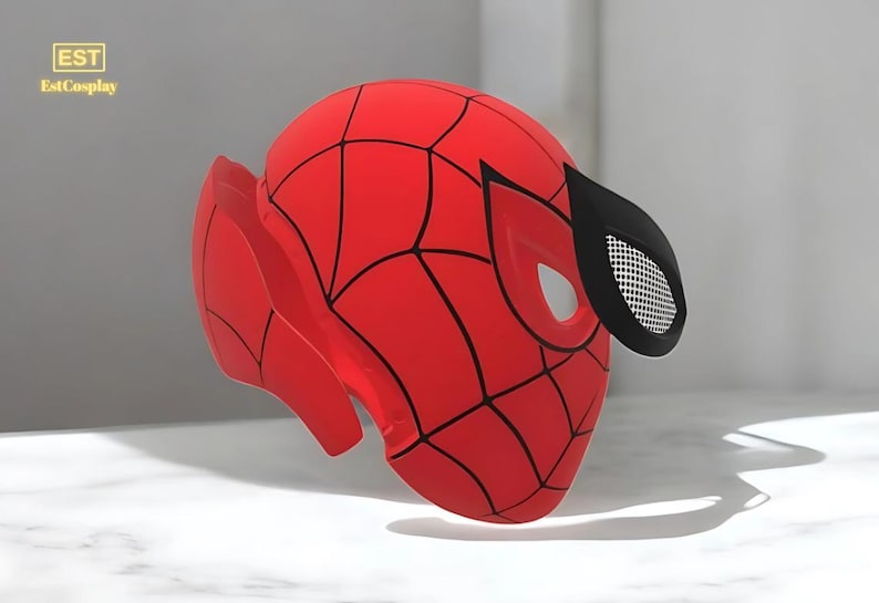 Spiderman Mask 3D STL Files, Spiderman TASM Mask STL File, Spiderman ...