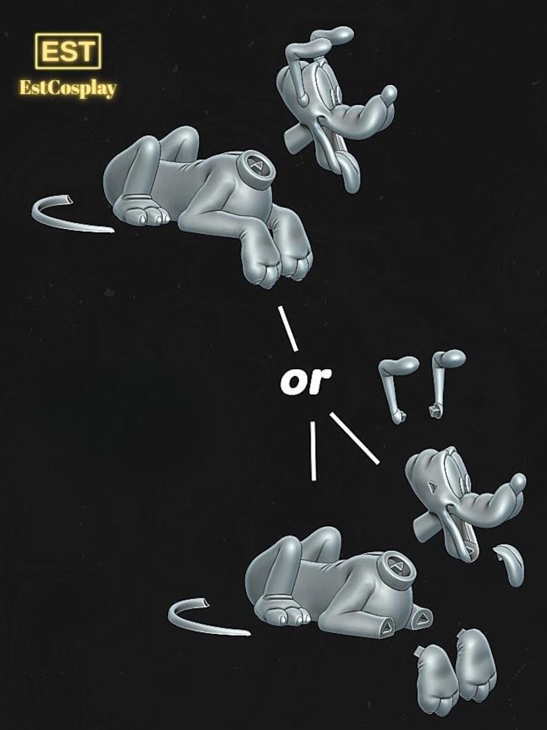 3D Pluto Stl File, Pluto Figure Stl, Pluto Model Stl, High Quality STL ...