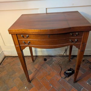 Vintage Singer Sewing Machine Hides Inside Table. - Etsy