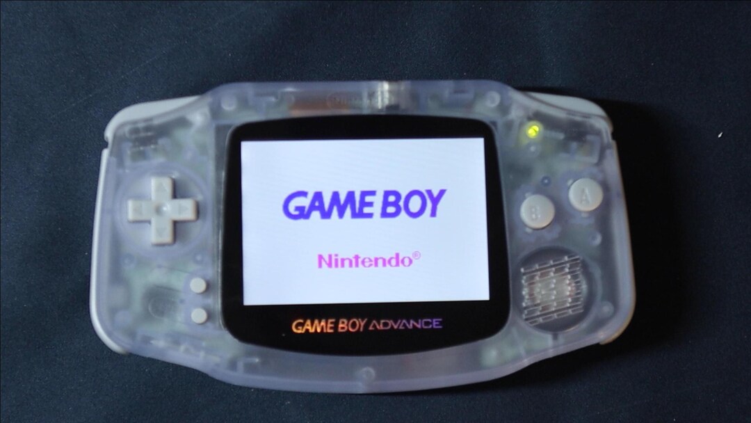 Glacier Custom Game Boy Advance GBA Console W/ Adjustable Ips V2 Screen ...