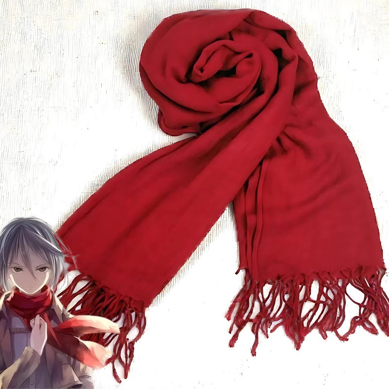 Buy Cosplay Knit Mikasa Scarf Online In India - Etsy India