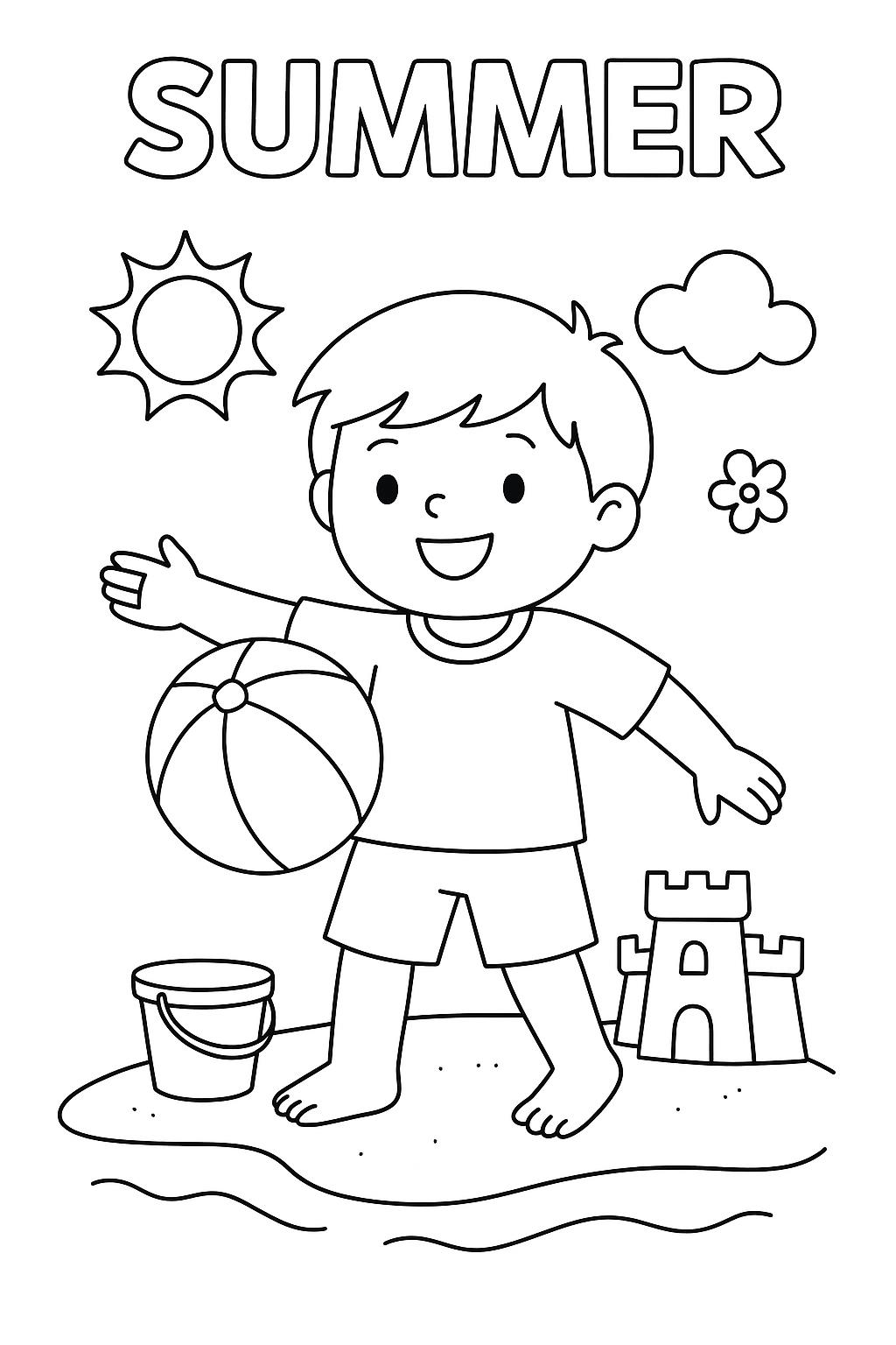 Seasons Coloring Book for Kids – Spring, Summer, Autumn, Winter ...