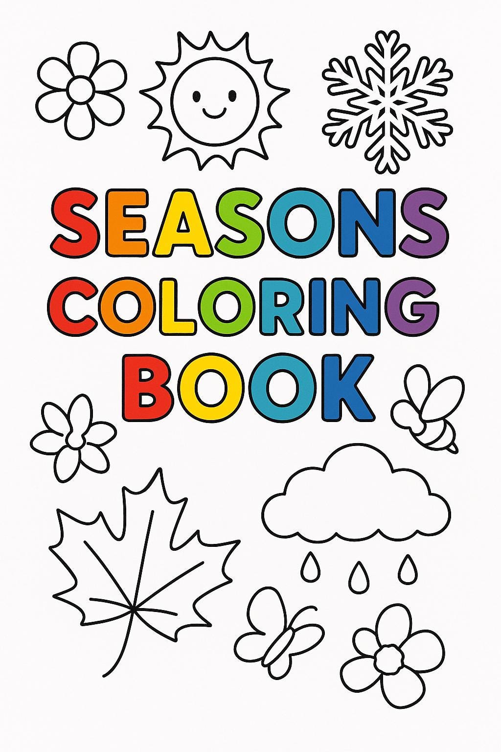 Seasons Coloring Book for Kids – Spring, Summer, Autumn, Winter ...