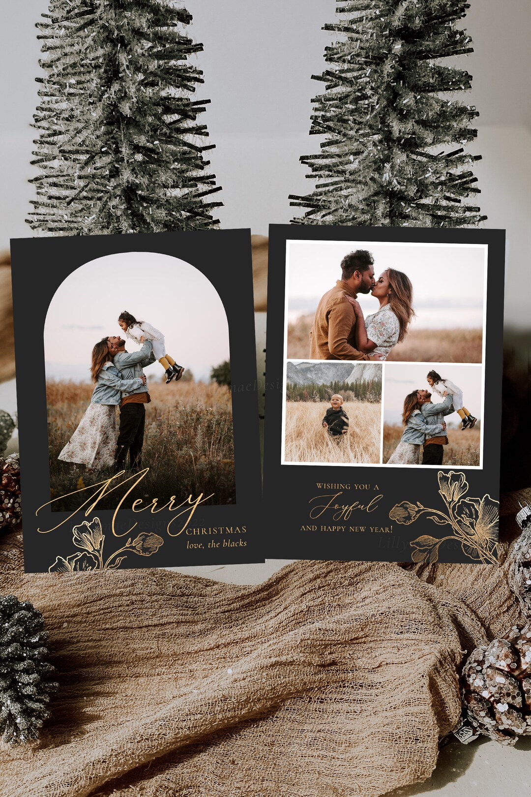 Modern Christmas Photo Card, Christmas Cards With Photos, Minimalist ...