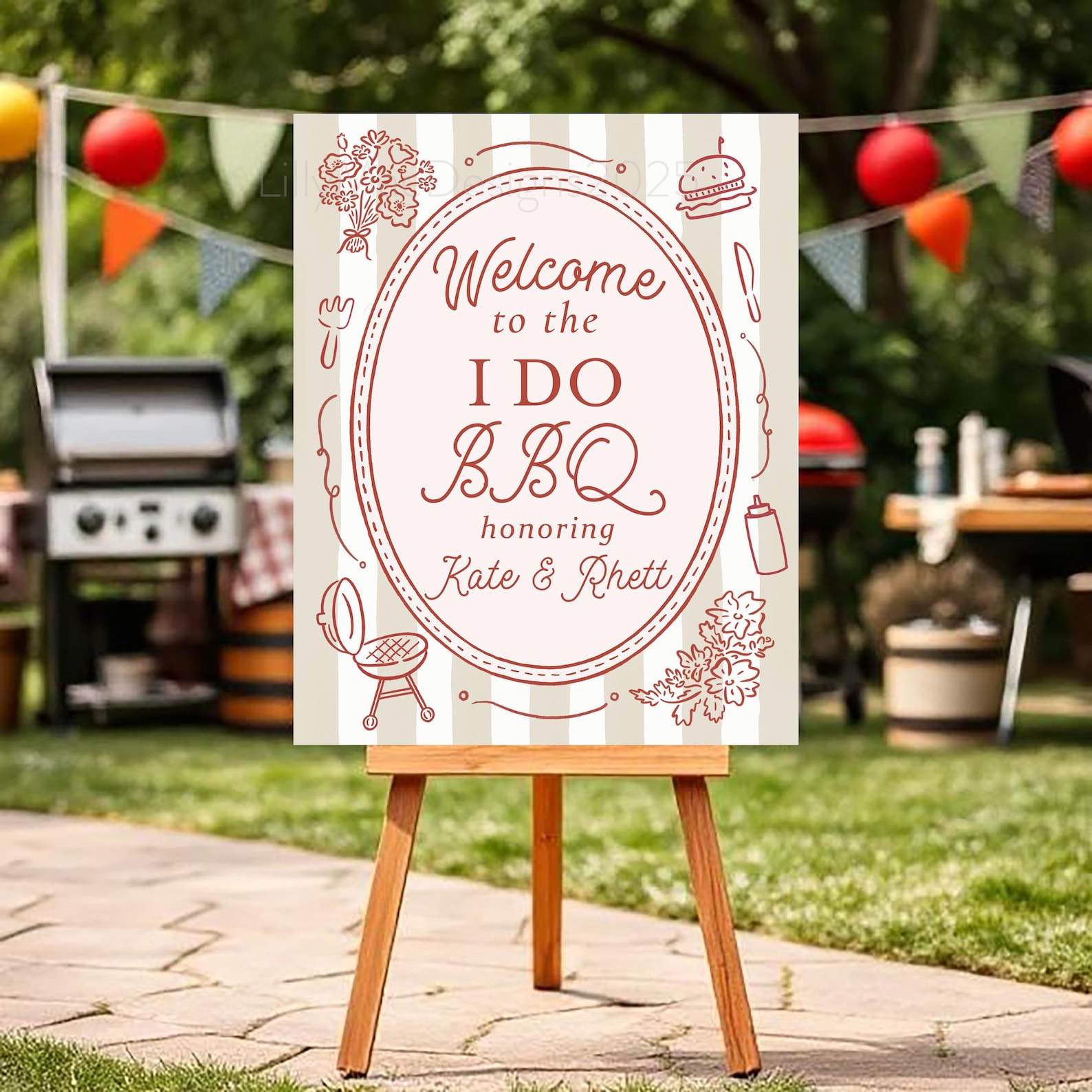 I Do BBQ Welcome Sign, Barbeque Shower Welcome Sign, BBQ Party ...