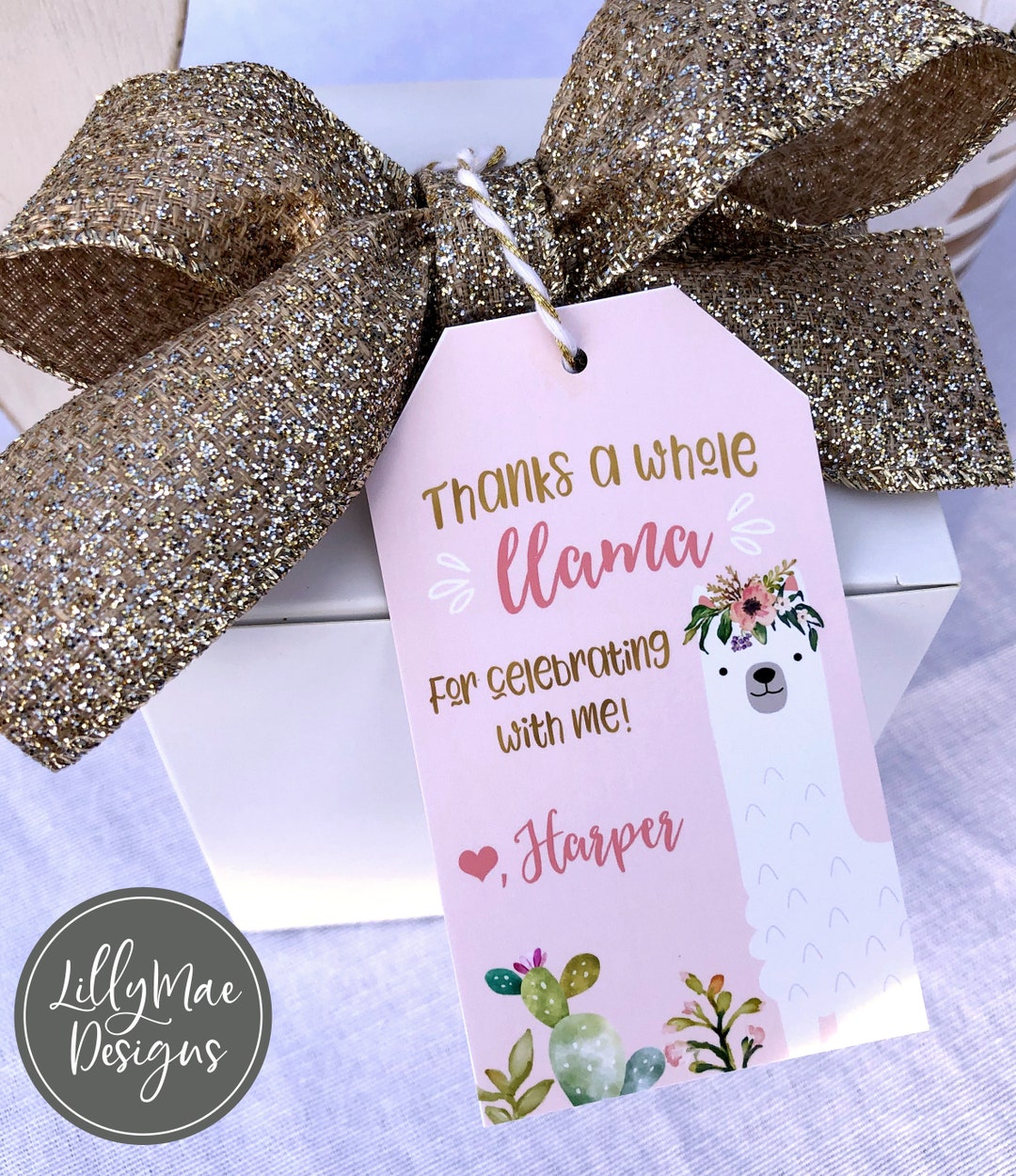 Llama Favor Tags, Llama Party Favors, Printable Favor Tags, Llama Tags ...