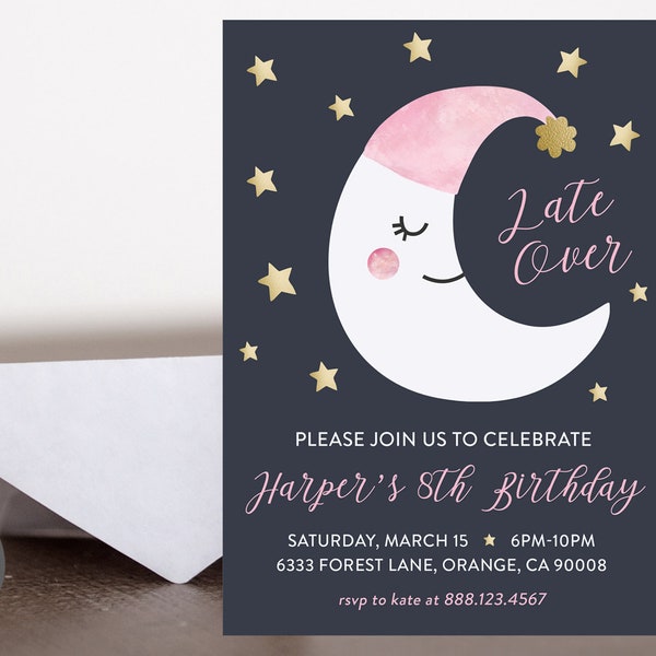 Late Birthday Party Invitation - Etsy