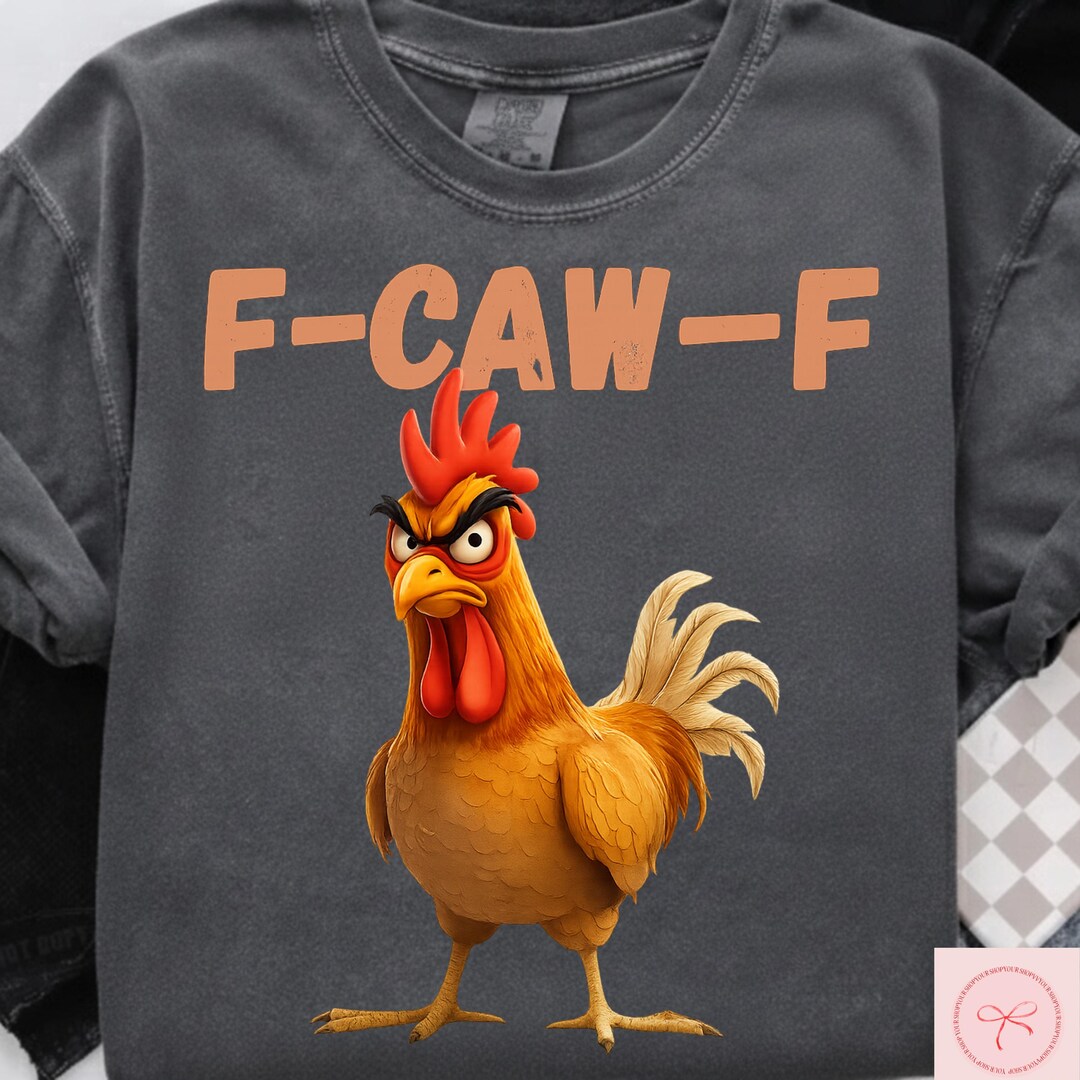 F-caw-f, Funny Rooster Meme Png, Funny F-caw-f Chicken PNG, Crazy Hen ...