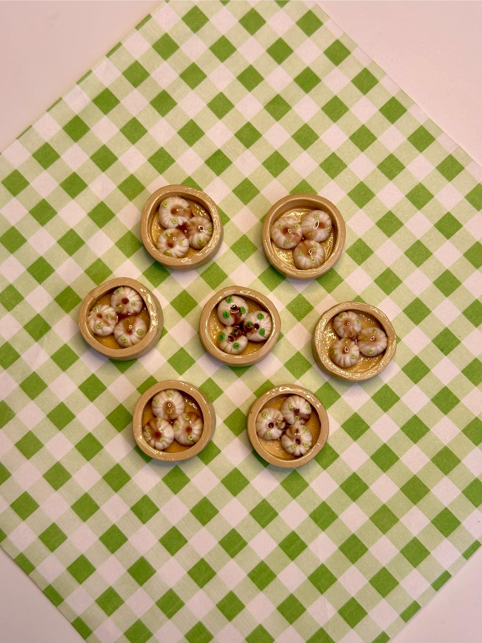 Handmade Miniature Xiao Long Bao Bun Dumpling Magnet (polymer Clay) - Etsy