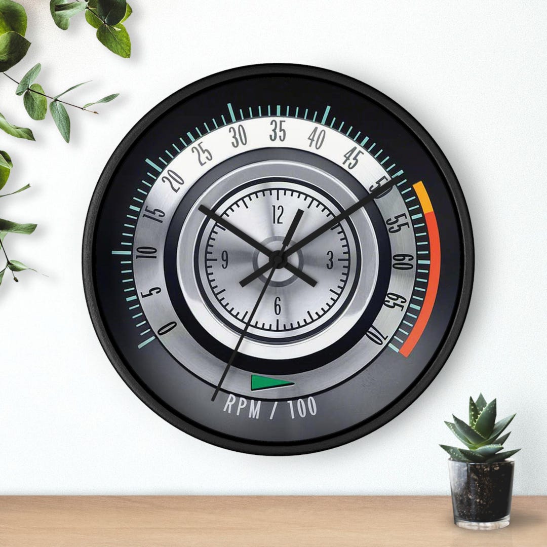 Vintage American Muscle Car Wall Clock for Muscle Car Lovers, Classic ...