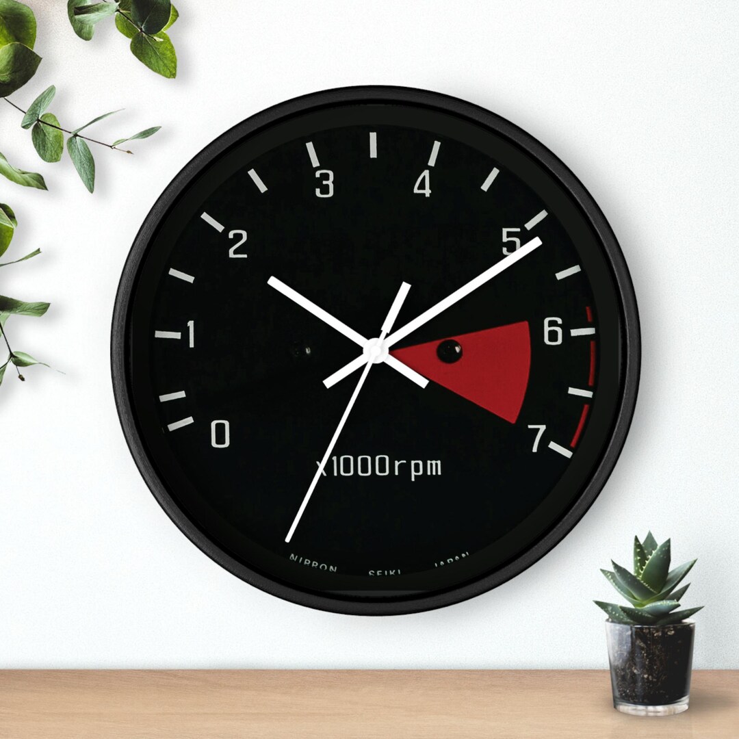 Classic Peugeot RPM Gauge Wall Clock for French Car Lovers, Classic ...