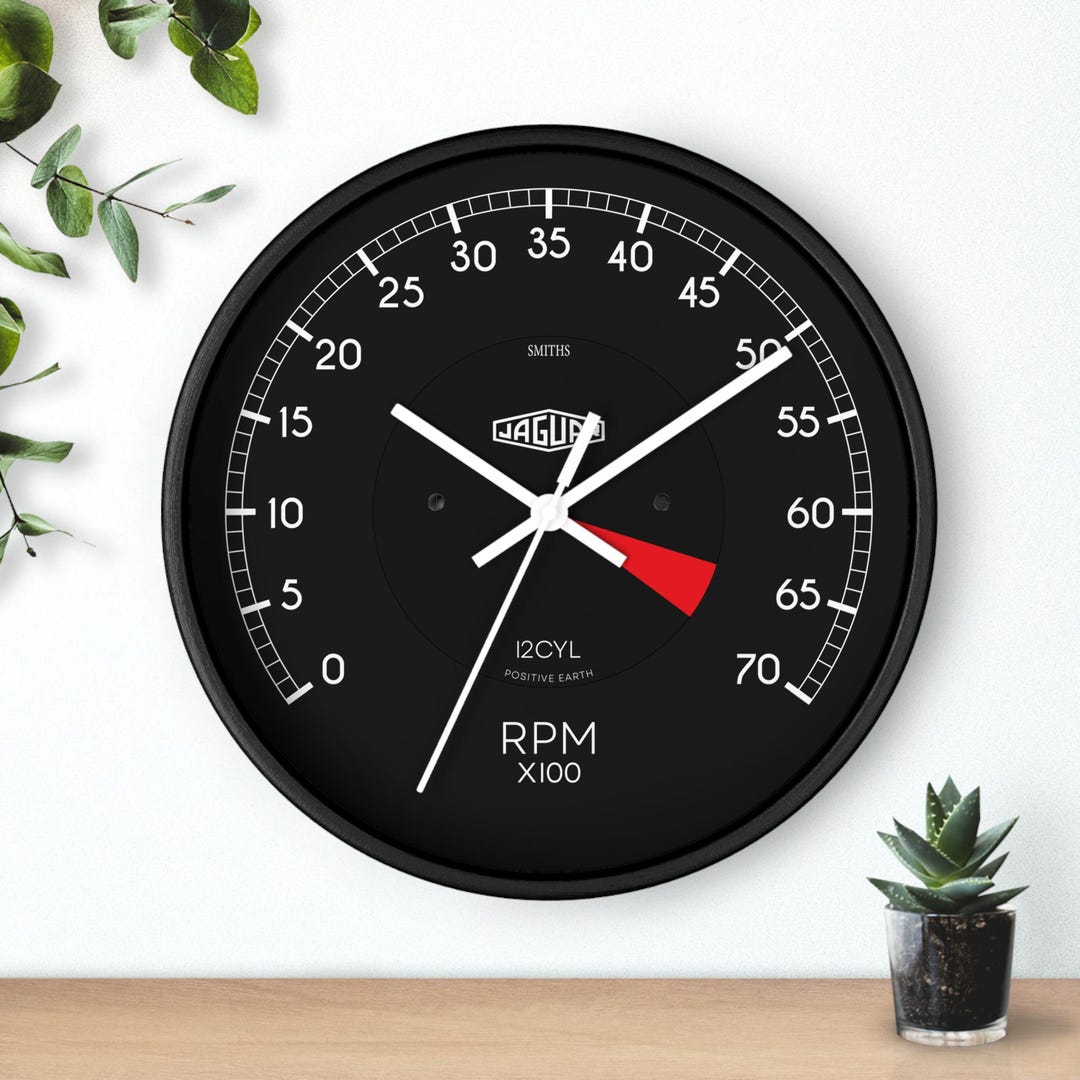 Vintage Jaguar Wall Clock for Classic Car Lovers, Modern Home Decor ...