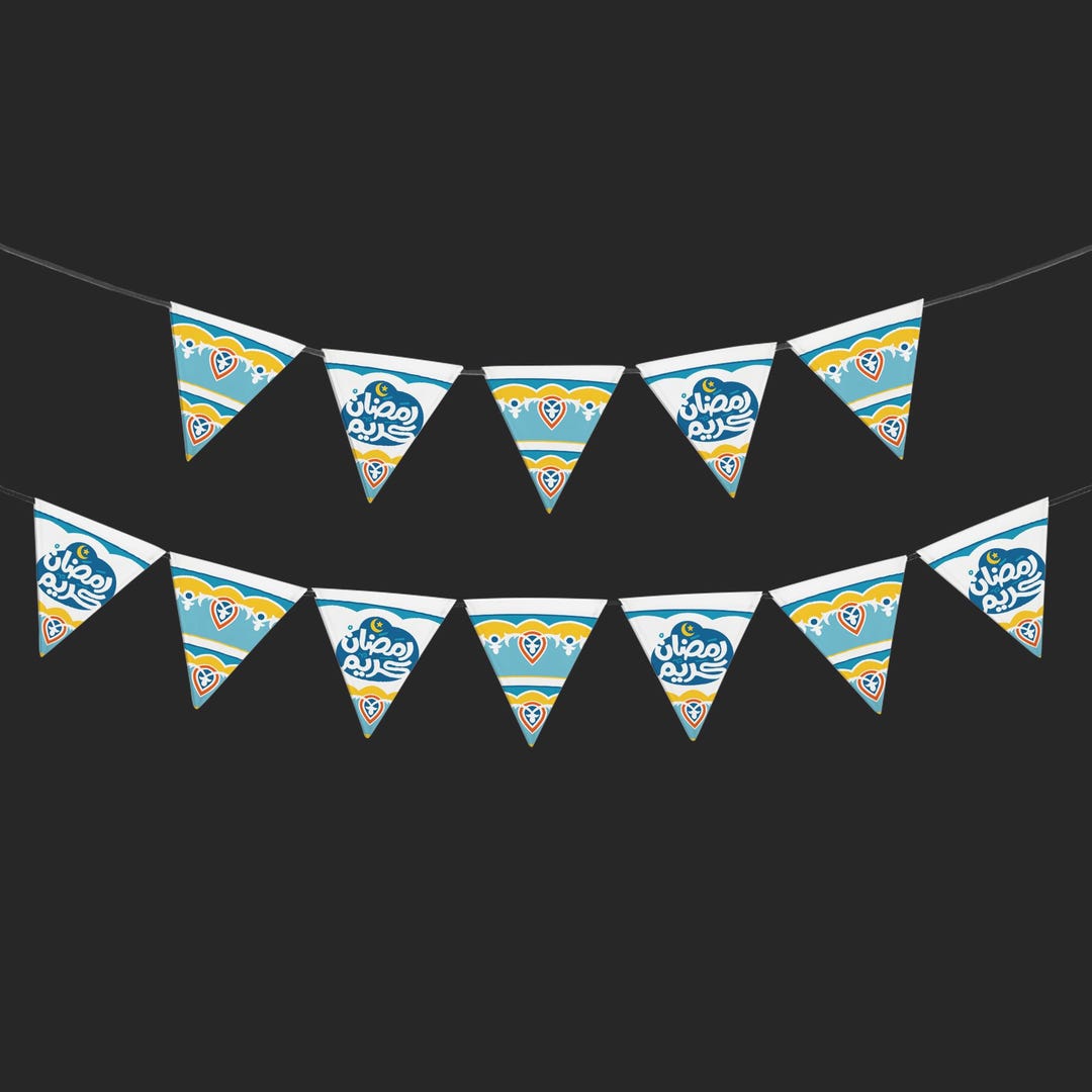 Colorful Ramadan Triangle Flags, Ramadan Decor, Iftar Gathering ...