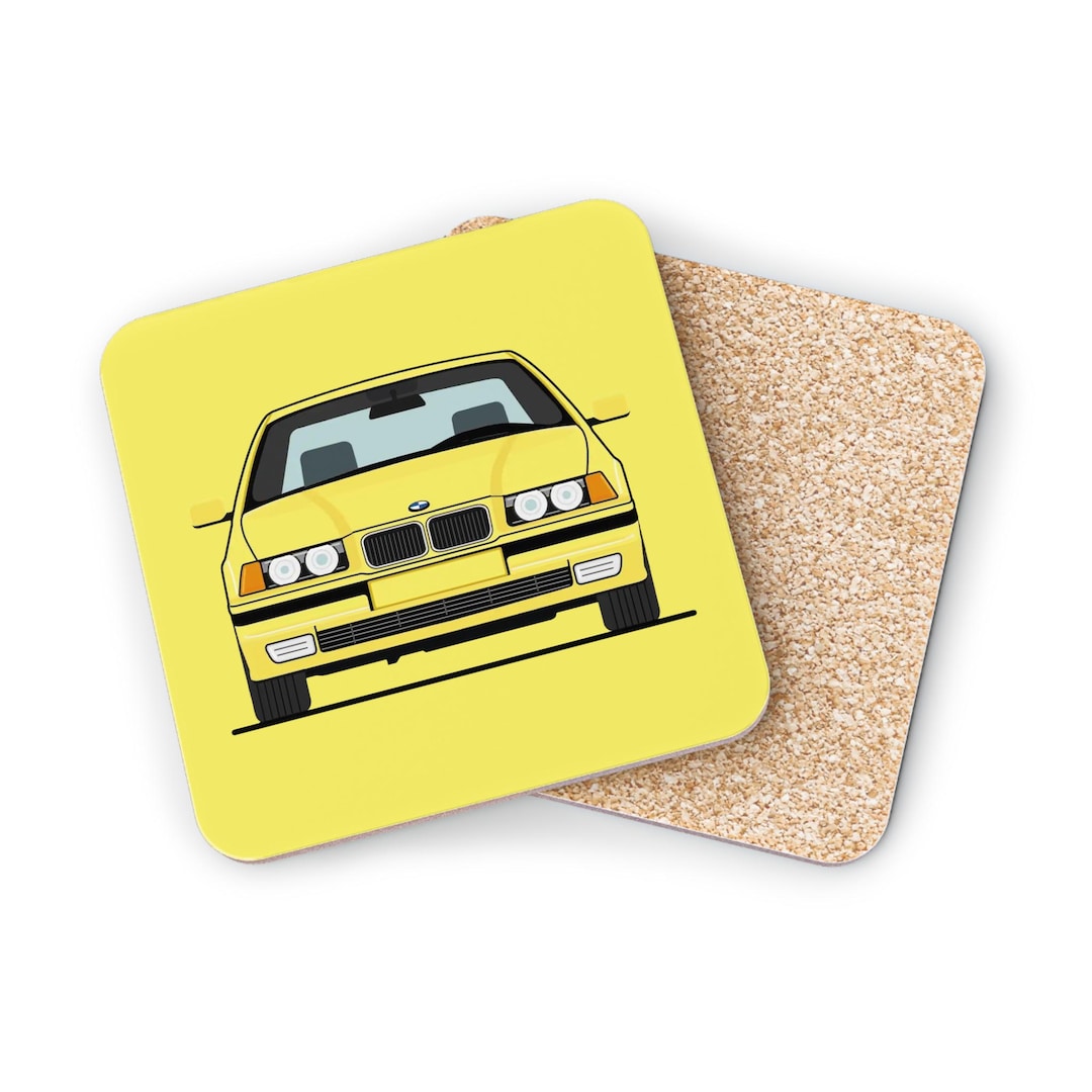 Modern Classic Car Coasters, Classic Auto Lover Gift, E36 Drink ...